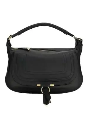 Chloé Small Marcie Leather Shoulder Bag - Black