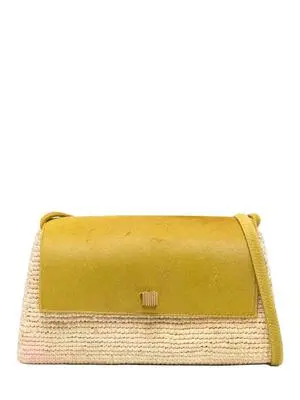 Khaite Audrey Raffia Cross Body Bag - Neutrals