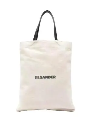 JIL SANDER Logo Tote Bag - Neutrals