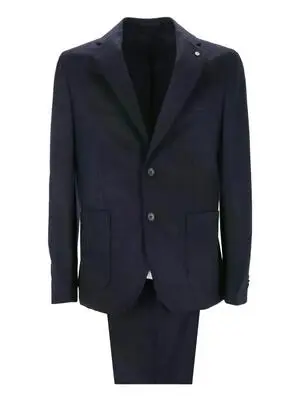 L.B.M. 1911 Single-breasted Wool Suit - Blue
