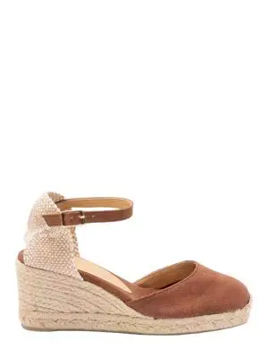 CastaÑer Ankle Strap Wedge Espadrilles - Brown
