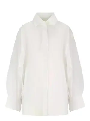 DI STAVNITSER Milena Balloon-sleeve Blouse - White