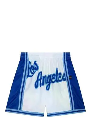 Mitchell & Ness Nba Lakers Fashion Shorts - White
