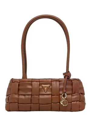 Guess Charm-detail Shoulder Bag - Brown