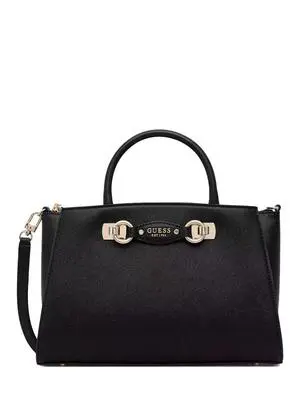 Guess Logo-plaque Tote Bag - Black