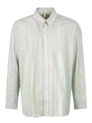 SUNFLOWER Striped Cotton Shirt - White
