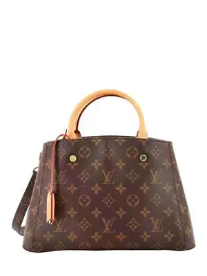 LOUIS VUITTON Montaigne Handbag Monogram Canvas Bb - Brown