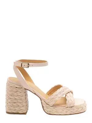 CastaÑer Woven Raffia Espadrille Sandals - Neutrals