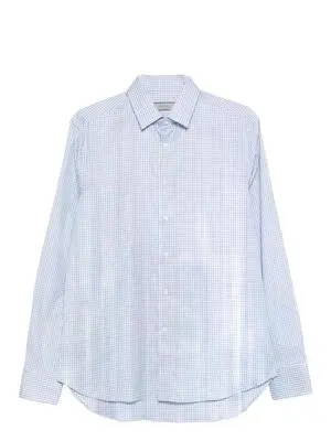 Canali Checked Shirt - Blue