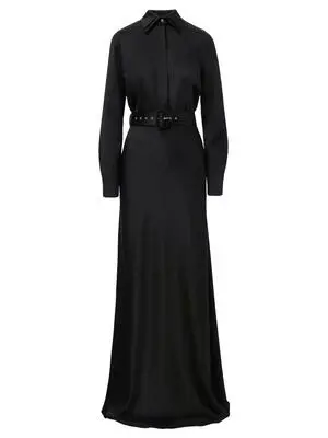 IL VOLO Kate Belted Maxi Dress - Black