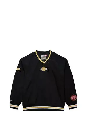 Mitchell & Ness Los Angeles Lakers V-neck Sweatshirt - Black