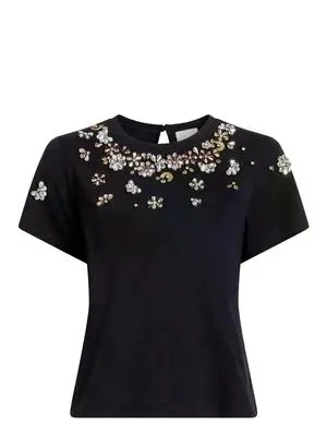 Cinq À Sept Embellished T-shirt - Black