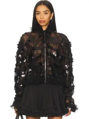AKNVAS Sofie Sequin Lace Jacket - Black