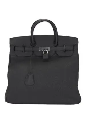 FWRD RENEW Hermes Togo Haut A Courroies Birkin 40 Handbag - Noir