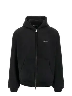 COLE BUXTON Logo Zip-up Hoodie - Black