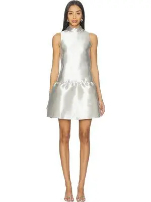 ALIGNE Blaze Satin Mini Dress - Silver