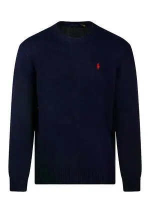 Polo Ralph Lauren Polo Pony-embroidered Crew-neck Sweater - Blue