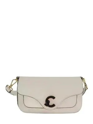 COCCINELLE Logo-plaque Shoulder Bag - Neutrals