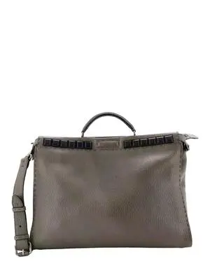 Fendi Selleria Peekaboo Xl Satchel - Green