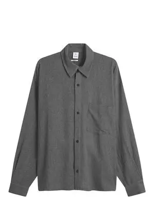 WON HUNDRED Mazza Micro Check Shirt - Blackened Pearl