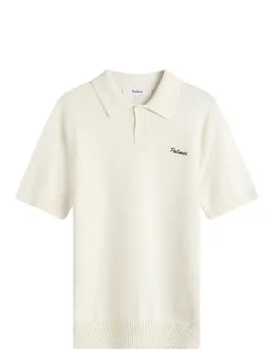 PALMES Cotton Knit Polo - Off-white