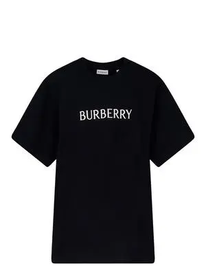 Burberry Seth Organic Cotton Tshirt - Nero