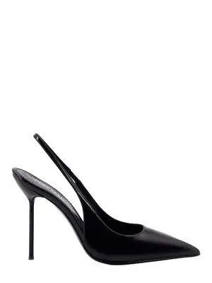 Paris Texas Patent Leather Slingback Pumps - Black