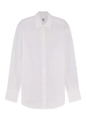 TOTEME Cotton Striped Shirt - White