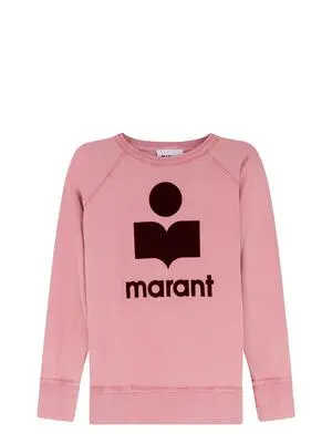 MARANT ETOILE Milly Ny Biologic Coton Sweatshirt - Pink