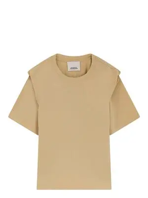 Isabel Marant Zelitos Organic Cotton T-Shirt Yellow