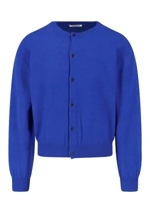Gucci Cashmere Blend Cardigan - Blue