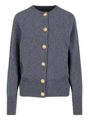 Gucci Cashmere Blend Cardigan - Gray