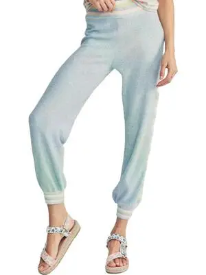 LoveShackFancy Striped-trim Track Pants - Blue