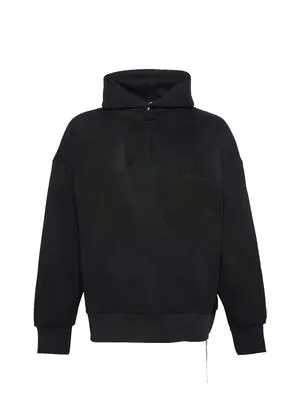 STATE OF ORDER Hooded Graphic Knitwear - Black