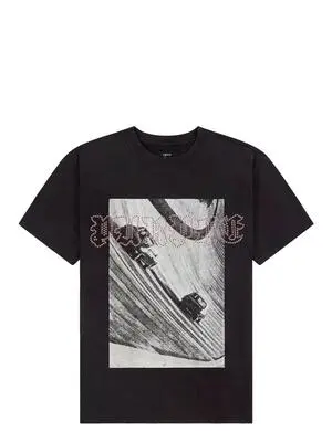 PURPLE BRAND Convoy Graphic T-shirt - Black