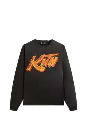 Kith Flame Graphic Sweatshirt - Black