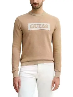 Guess Logo Detail Sweater - Neutrals