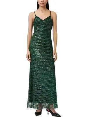 ALLSAINTS Chantelle Spaghetti-strap Maxi Dress - Green
