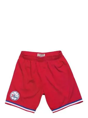 Mitchell & Ness Philadelphia 76ers Swingman Shorts - Red