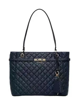 Guess Quilted Charm Tote - Blue