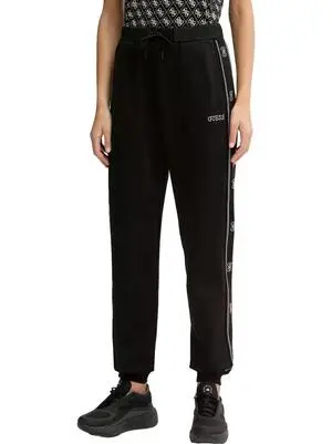 Guess Logo Trim Track Pants - Black
