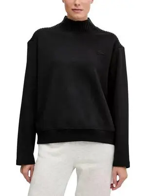 Guess Knitted High-neck Sweatshirt - Black