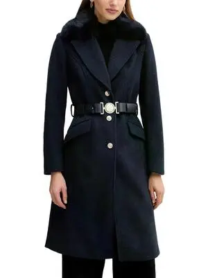 Guess Belted Coat - Blue