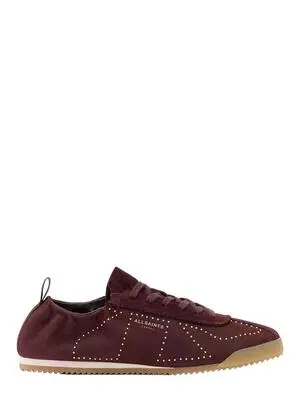 ALLSAINTS Kenny Studded Lace-up Sneakers - Brown