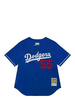 Mitchell & Ness Mlb Dodgers 2000 Orel Hershiser Shirt - Blue