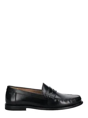 BOSS Penny Topstitched Loafers - Black