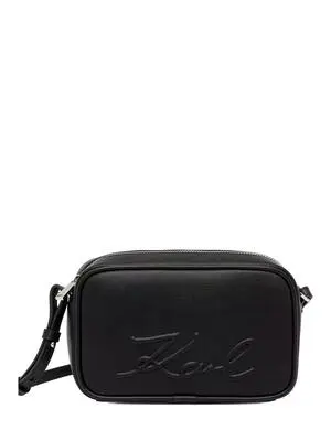 Karl Lagerfeld K/ville Embossed Logo Crossbody Bag - Black
