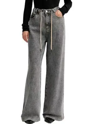 Munthe Wide Leg Jeans - Grey