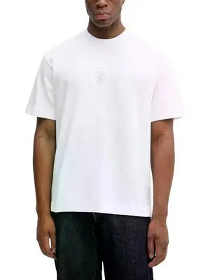 BOSS Logo-emed T-shirt - White