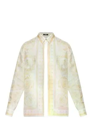 Versace Barocco-print Shirt - White